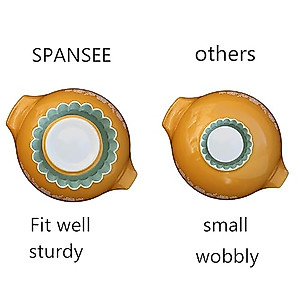 4pcs Display Stands for Pyrex Mixed Cinderella Bowls, Stacker Stacking Rings for Pyrex Bowls, Bowl Display Stands for cabinet, Cabinet Organizer, SPANSEE, Mint Green