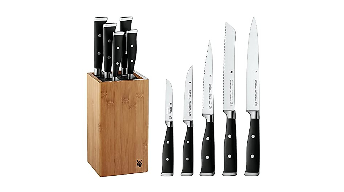 WMF Knife Block Set - 6 Premium Knives Made in Germany