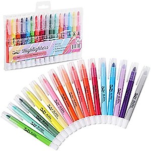 Mr. Pen- No Bleed Gel Highlighter, 16 Pcs (8 Pastel Colors and 8 Vibrant Colors), Bible highlighters, Highlighters Assorted Colors, Gel Highlighters, Gel bible Highlighters, Bible Highlighters No Bleed