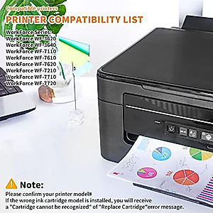 Remanufactured Ink Cartridge Replacement for Epson 252XL T252XL to use with Workforce WF-7620 WF-7710 WF-3640 WF-3630 WF-3620 WF-7610 WF-7110 Printer, 4 Pack (Large Black, Cyan, Magenta, Yellow) (4)