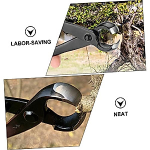 VILLCASE Bonsai Crystal Ball Scissors Round Concave Edges Pliers Branch Knob Cutter Concave Branch Cutter Pruners Tools Gardening Pruning Shears Japan Spherical High-carbon Steel