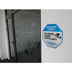 Video Surveillance Sign - Home Security Sign - Security Camera Sign - All Activities are Monitored - Rust Free 12" x 12" Aluminum Sign, by Gentoly