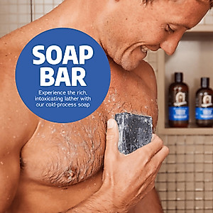 Dr. Squatch Manly Soap and Deodorant Variety Pack - Handmade with Organic Oils, Aluminum-Free - Summer Citrus and Fresh Falls - Men's Natural Soap