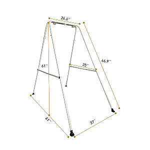 2 in 1 Baby Jumper and Toddler Swing with Stand Indoor and Outdoor, Baby Swings Baby Jumpers and Bouncers for Infants to Toddler, with Foldable Metal Stand