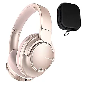 PowerLocus Active Noise Cancelling Headphones, Bluetooth Over-Ear Headphones with Noise Reduction, 70Hrs Playtime, Wireless Headphones, Hi-Fi Deep Bass, Foldable with Microphone for Phones/Laptops/PC