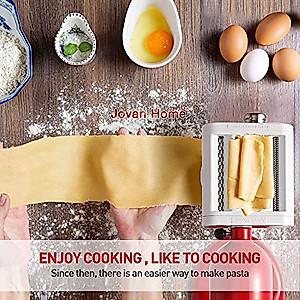 Pasta Maker Attachment for KitchenAid Stand Mixers 3 in 1 Set Includes Pasta Roller Spaghetti Cutter & Fettuccine Cutter, Pasta Attachment for KitchenAid By Jovan Home