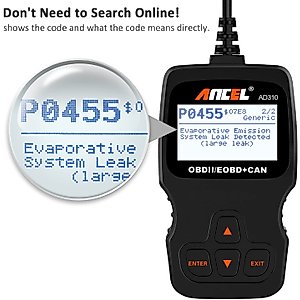 ANCEL PB100 Automotive Power Circuit Tester Probe with ANCEL AD310 Classic Enhanced Universal OBD II Scanner Car Engine Fault Code Reader