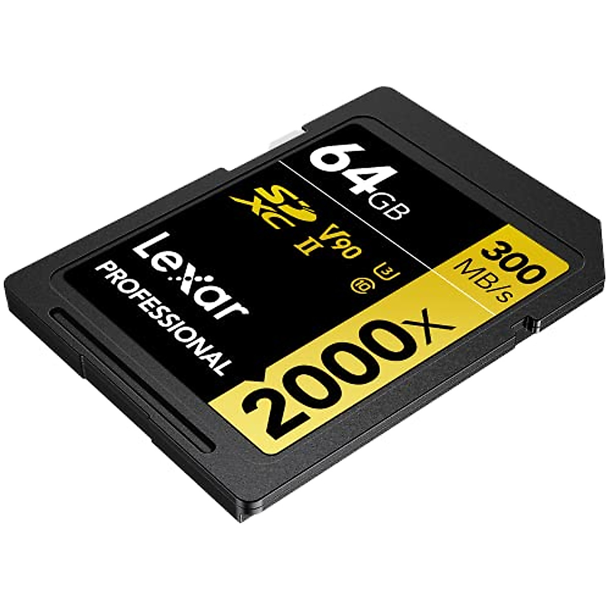 Lexar 128GB Professional 2000x SDXC Memory Card, UHS-II, C10, U3, V90, Full-HD & 8K Video, Up To 300MB/s Read, for DSLR, Cinema-Quality Video Cameras (LSD2000128G-BNNNU)