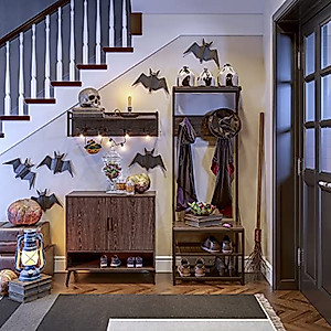 RiverRidge Woodbury Collection Shoe Organizer Cabinet, Dark Weathered Woodgrain