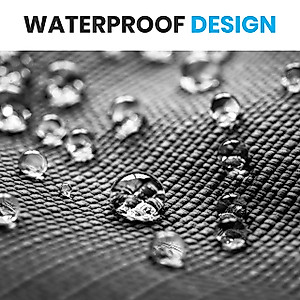 SereneLife Patio Heater Cover for SLOHT40 Infrared Outdoor Electric Space Heater, Heavy Duty Propane Heater Cover, Durable, Tearproof Waterproof Dustproof, Wind/Sunlight/Snow Resistant