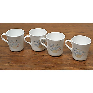Corelle, Country Cornflower Cups/Mugs Set of (4)
