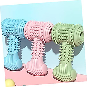 Dog Toy Cleaning Accessories Cleaning Toys Chew Toys Dog Toys Small Dogs Toys Dental Dog Chew Toy Wear-Resistant Chewing Toy Compact Chewing Toy TPR Household Set Pink Toys (Color : Sky-Blue