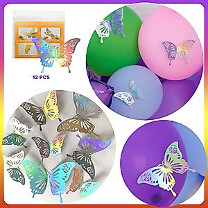HOMEZZO Magic House Birthday Party Balloons Garland - Magic House Mirabel Themed Party Decoration, Incanto Toucan Jaguar Foil Mylar Balloon Arch, 3D Butterfly Stickers