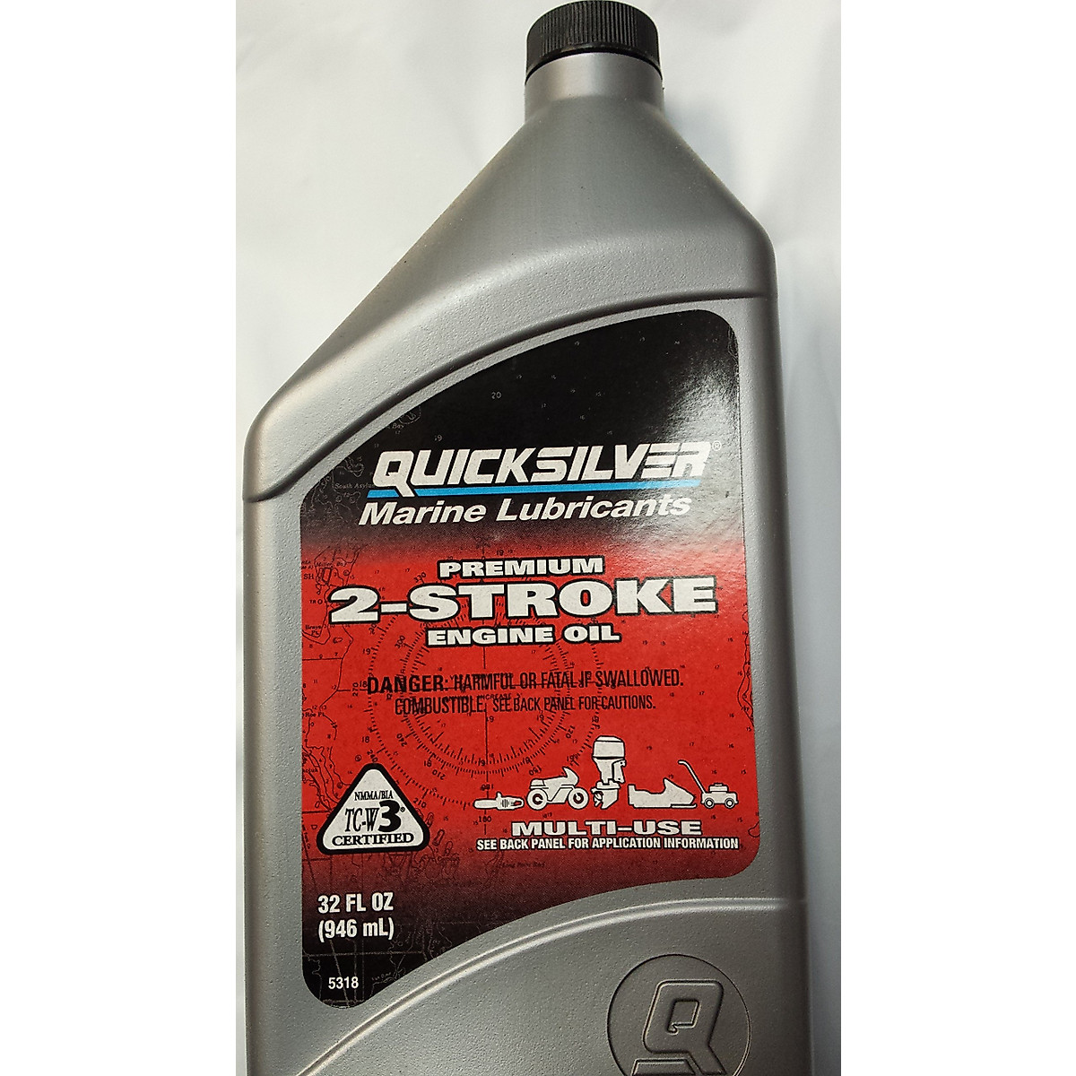 Mercury Quicksilver Premium 2 Cycle 2 Stroke Outboard Oil 32oz