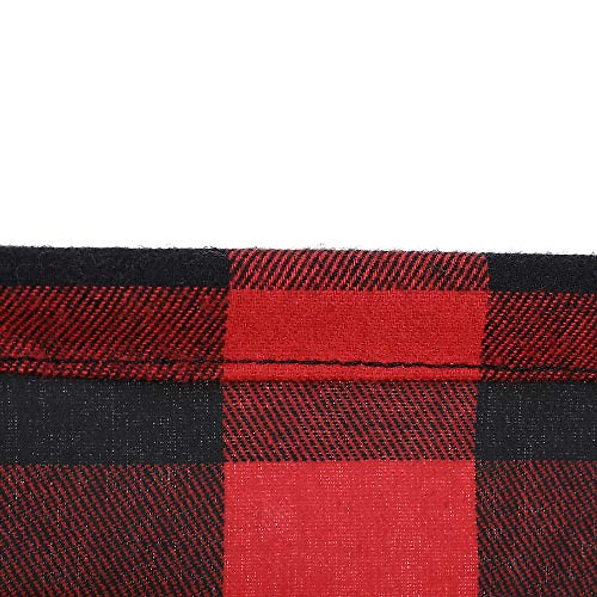 3 Pack Storage Basket Set Buffalo Plaid Shelf Basket Decorative Organizing Baskets for Toys, Clothes, Nursery, Closet, Home, Office, Red Black Grid