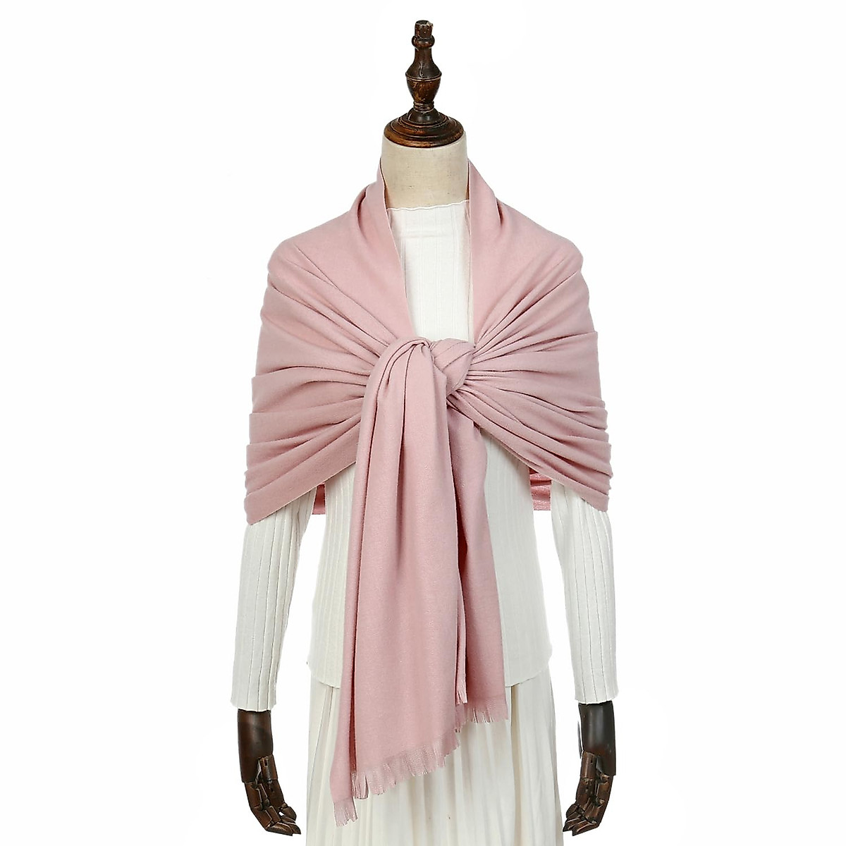 RUI VTRON Pink Scarfs for Women Pashmina Shawls and Wraps for Evening Dresses Fall Winter Scarves