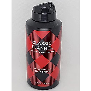 Bath and Body Works Classic Flannel Men's Collection Body Spray 3.7 Ounce Full Size