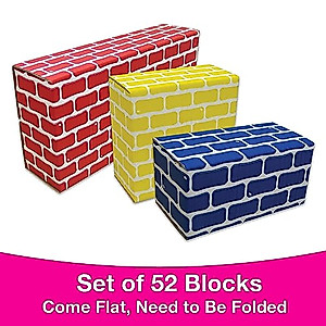Edushape Corrugated Blocks, 52 Piece