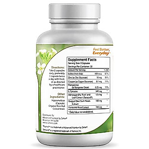 Zahler Thyraide, Thyroid Support Supplement with Iodine and L-Tyrosine, Helps Maintain Thyroid Health & Metabolism, Certified Kosher, 60 Capsules