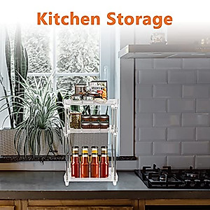 Shengfoo Bathroom Organizer Countertop, 3 Tier Vanity Tray Makeup Organizer, Multifunctional Acrylic Bathroom Counter Organizer in Perfume Skincare Bathroom Supplies and More