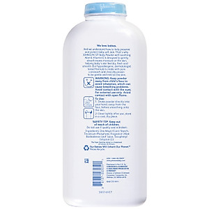 Johnson's Baby Powder, Pure Cornstarch, Aloe & Vitamin E, 22 Ounce (Pack of 3) - Packaging May Vary