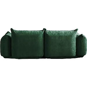 JACH Modern Love Seat Couch, Chenille Couch Deep Love Seat Couches with Thick Cushion, 77" Plush Sofas Furniture for Small Spaces Living Room Bedroom Office Apartment, Green