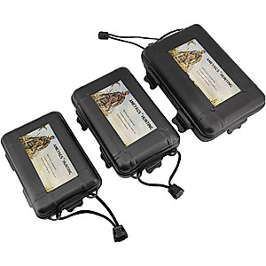 ZSHJGJR 2 Pack Broadhead Case Holds Plastic Protector Archery Arrowheads Portable Case Arrow Tips Storage Box for Archery Accessory (Black, M)