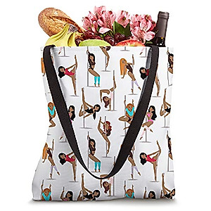 Pole Dancer Gifts Pole Dancing Fitness Sexy Black Queen Tote Bag