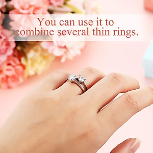 Ring Size Adjuster Invisible Ring Size Adjuster for Loose Rings Ring Adjuster Size Fit Any Rings Ring Guard Reducer, 8 Sizes (16 Pieces)