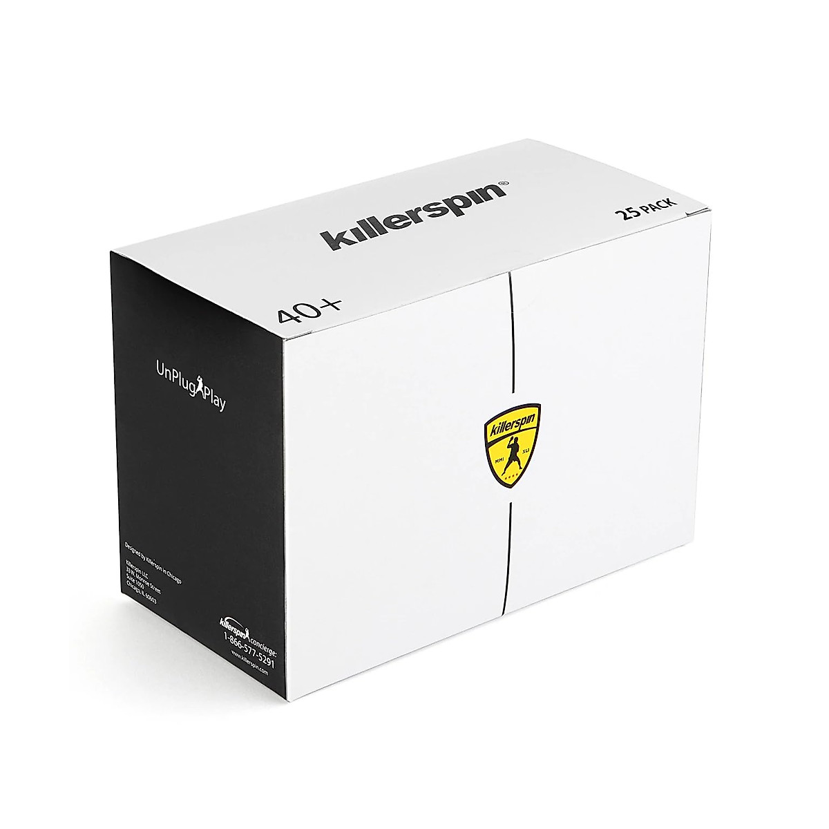 Killerspin 4-Star 40+ White Ping Pong Balls - New Standard ABS Plastic 40mm Table Tennis Balls - Competition Balls for Tournament Play - ITTF Quality (3 White Ball-Pack)