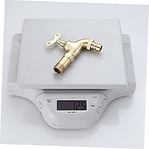 DOITOOL Wall Mount Bathtub Faucet Bathtub Faucet Stainless Steel Faucet Washing Machine Faucet Copper Water Tap Wash Machine Tap Kitchen Water Tap Fall Shut Off Valve Water Dispenser