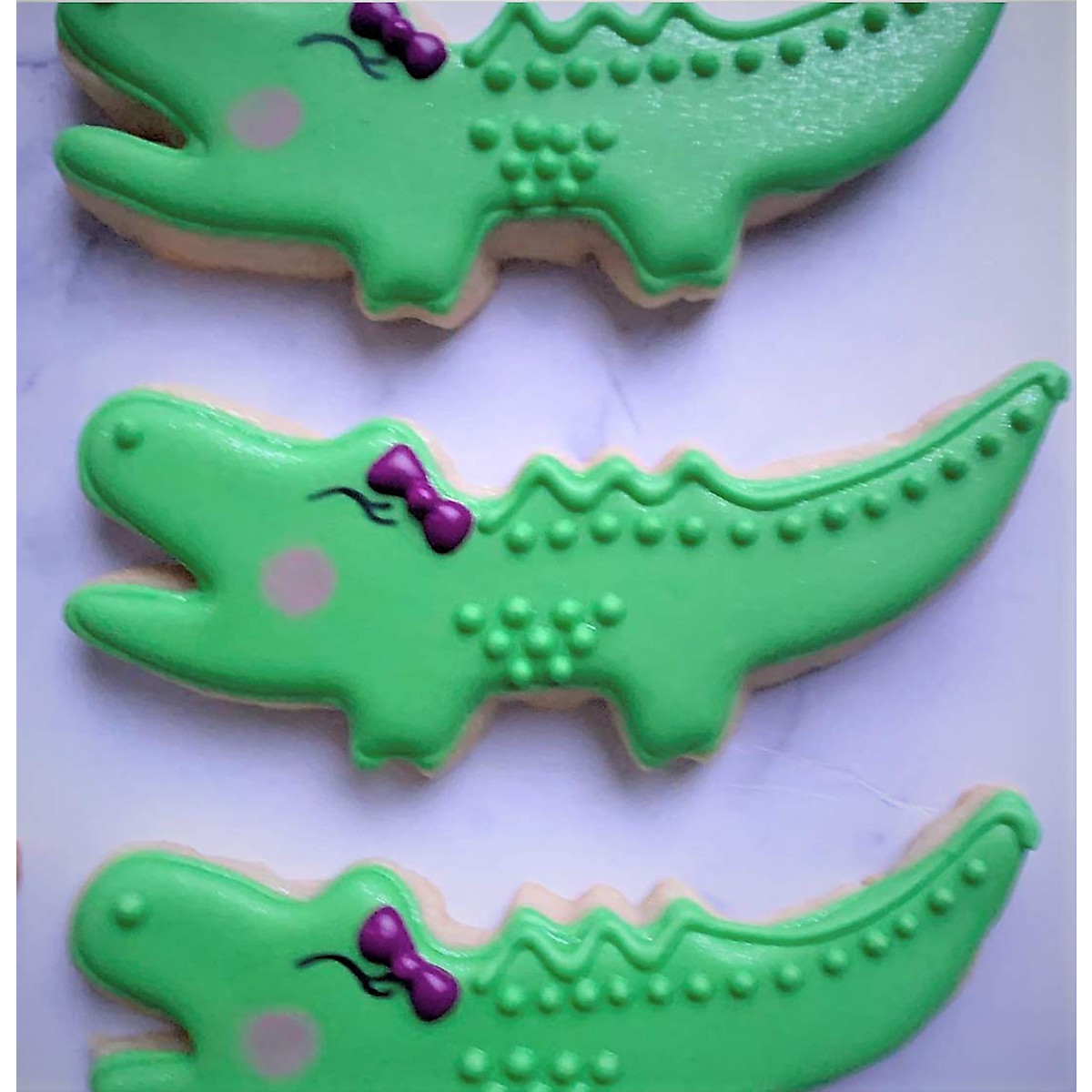 Cute Alligator Cookie Cutter, 5" Made in USA by Ann Clark