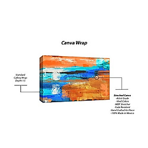 Maxfield Home Ripple Effect ll Canvas Wall Art, 22x22, Multi-Color