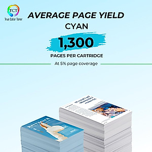 TCT 045A Cyan Toner Cartridge - Premium Compatible Replacement for Canon 045 Cyan Works with Canon Color ImageClass MF634CDW MF632CDW LBP612CDW Printers (1,300 Pages)