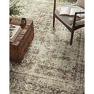 Magnolia Home by Joanna Gaines x Loloi Sinclair Collection SIN-01 Machine Washable Pebble / Taupe 8'-6" x 11'-6" Area Rug