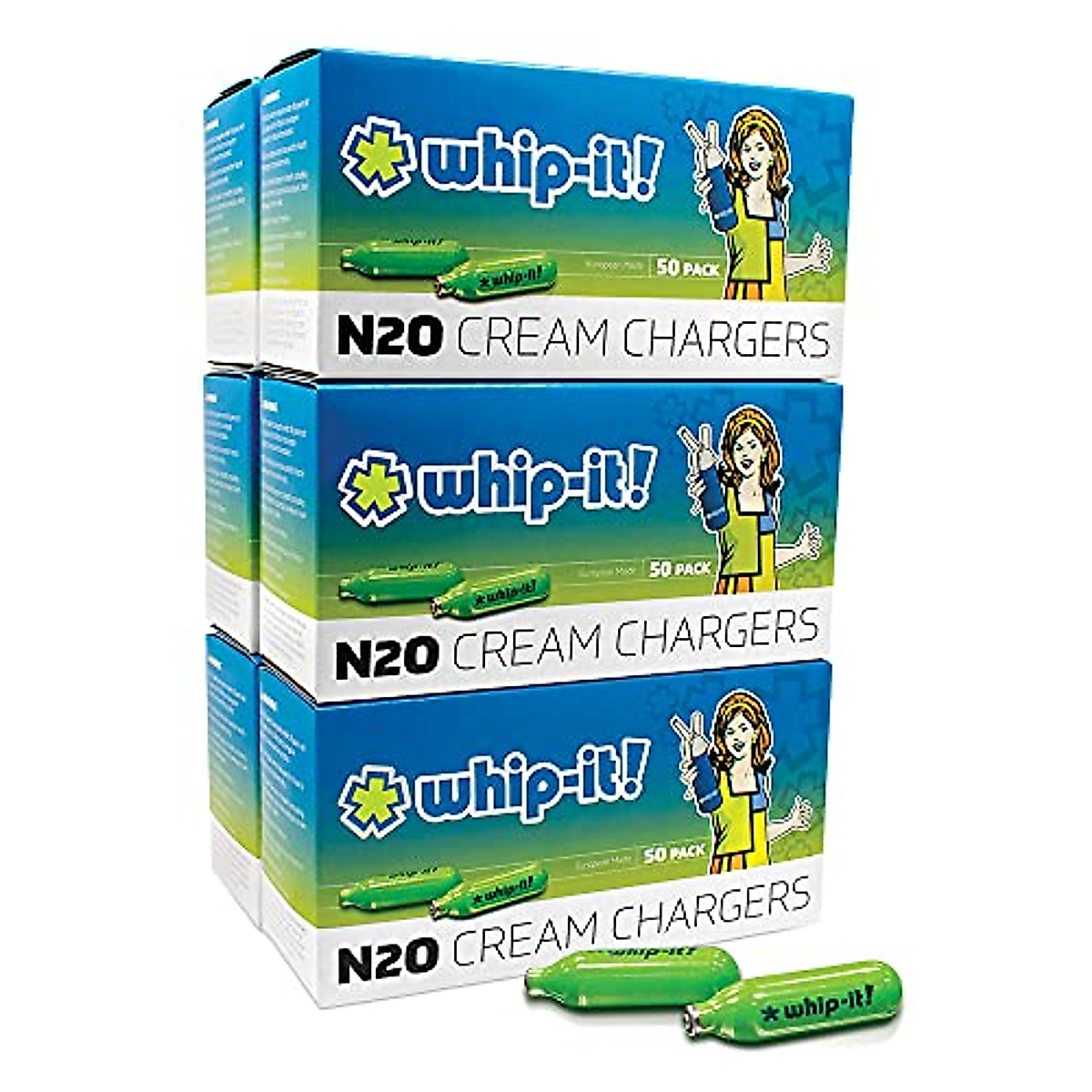 Whip-It! 50 Pack, Case of 600