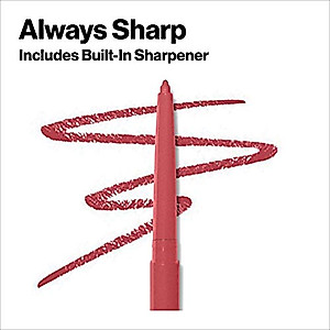 Lip Liner by Revlon, Colorstay Face Makeup with Built-in-Sharpener, Longwear Rich Lip Colors, Smooth Application, 650 Pink