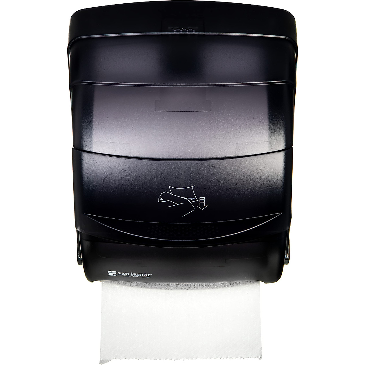 San Jamar T850TBK Black Pearl Integra Plastic Lever Roll Towel Dispenser