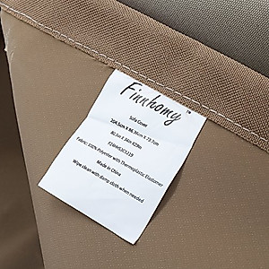 Finnhomy Outdoor 3-Seater Patio Sofa Cover & Bench Seat Cover Large Waterproof Durable Heavy Duty Outdoor Furniture Cover, 80.5” x 34” x 29”