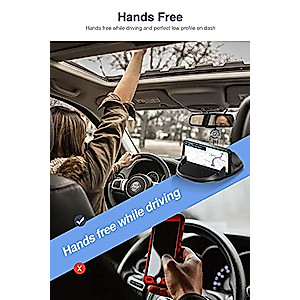 Loncaster [2 Pack] Dashboard Car Phone Holder Mount,Universal Cell Phone Automobile Cradles Stands Ultra Stable Slip Free Hands Free Car Accessories Compatible for iPhone,Most Smartphones and GPS