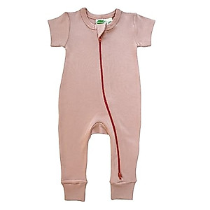 PARADE Organic Essential Basics '2-Way' Zip Romper - Short Sleeve Fern 12-18 Months
