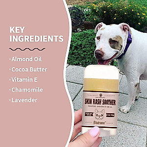 Baaww Dog Skin Rash Soother, Stick 2OZ, Allergy and Itch Relief for Dogs, Skin Moisturizer, Organic & All-Natural, Dog Moisturizer for Dry Skin, Dog Lotion, Ultimate Healing Balm, Dog Rash Cream