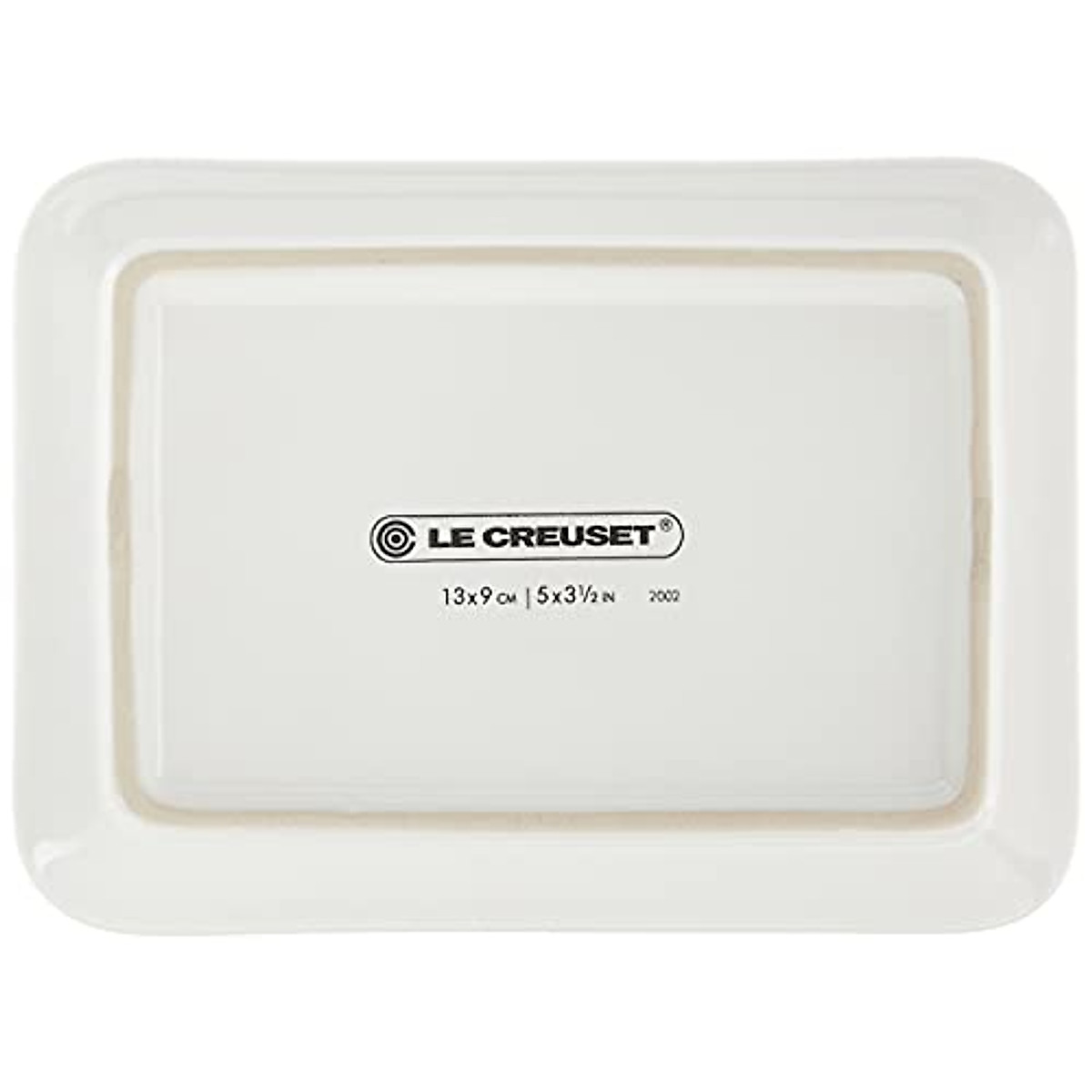 Le Creuset Stoneware European Butter Dish, White