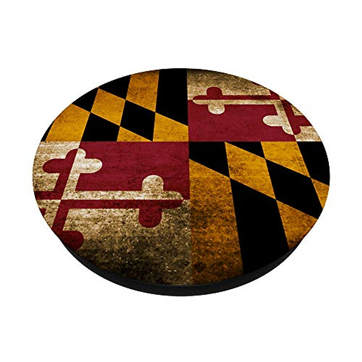 Vintage Maryland State Flag Distressed Rustic Design PopSockets Swappable PopGrip
