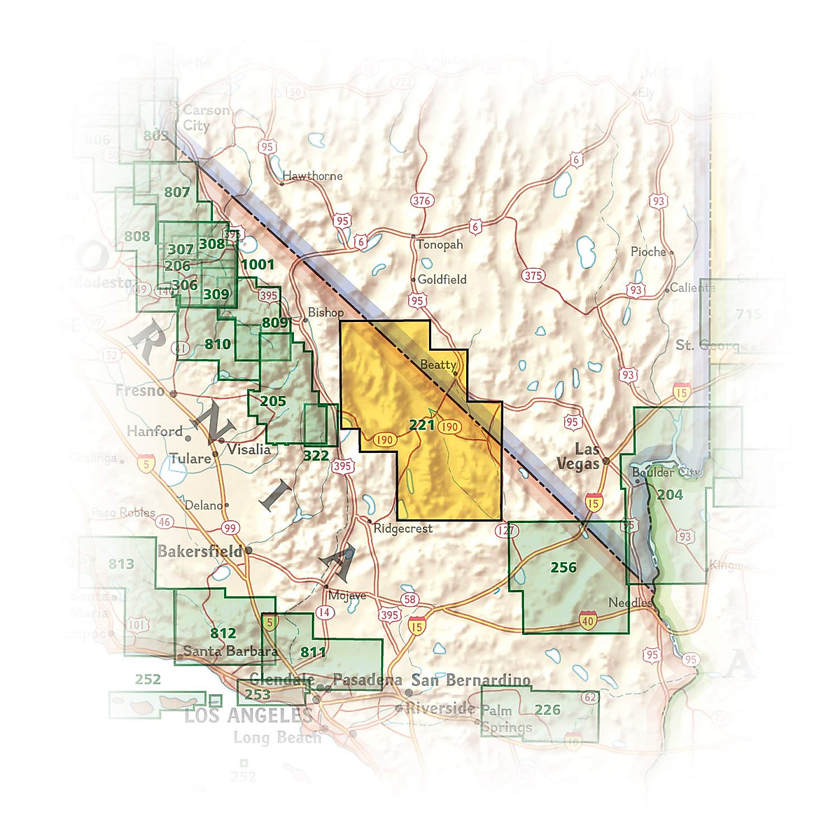 Death Valley National Park Map (National Geographic Trails Illustrated Map, 221)