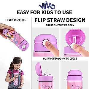 Franco Kids Double Wall Insulated Stainless Steel Water Bottle, 12-Ounce, Sony Vivo