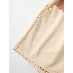 SOLY HUX Women's Casual Elastic Shorts Running High Waisted Color Block Sweat Shorts with Pockets Multicoloured M