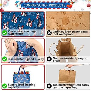WLUSEAXI 20Pack Christmas Gift Bags Assorted Sizes,Reusable Christmas Tote Bags with Handles,Including 4 Extra Large,16 Large Christmas Bags for Gifts Wrapping for Xmas Holiday Party Favor