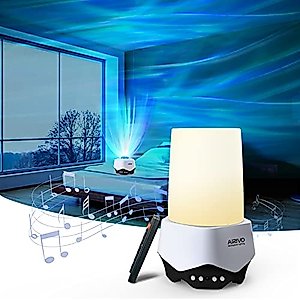AIRIVO Aurora Projector Night Lights Galaxy Projector Northern Lights, 4 in 1 Star Projector for Bedroom,Bluetooth Speaker White Noise Night Light Projector for Kids Room Decor,Party,Ceiling