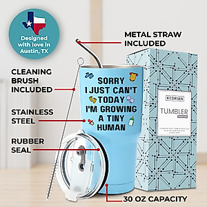 Funny Pregnancy Tumbler 30oz, Pregnancy Gifts For First Time Moms, Best Gifts For Expecting Mom, New Pregnant Mom Gifts For Pregnant Women Mom To Be Gifts For 1st Time Mom, Gifts For Expecting Mothers